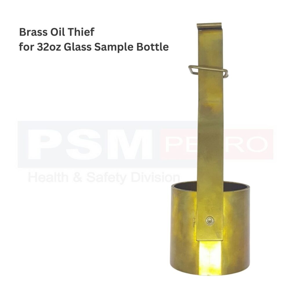 Brass Thief for 32oz (946ml) Sample Glass Bottle - PSM Petro